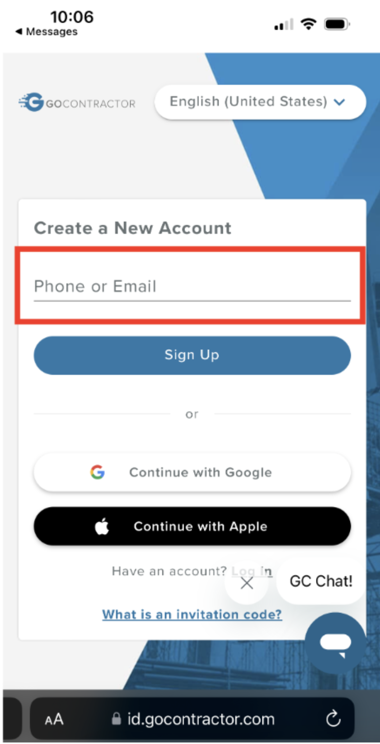 Accepting a Worker Invitation to Register with GoContractor by Phone